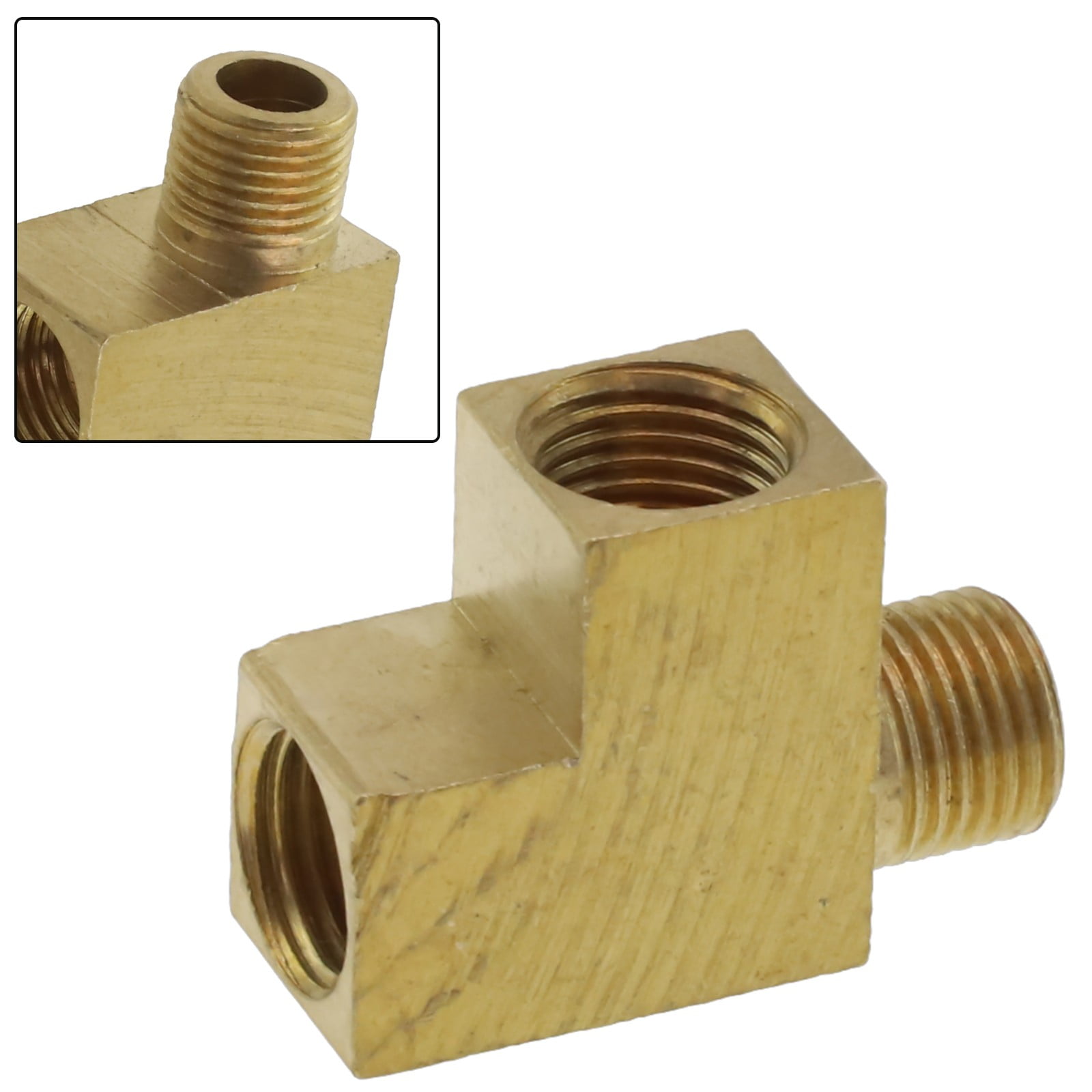 Brass T-distributor M10x1 Angle Adapter for Oil Pressure Sensor ...