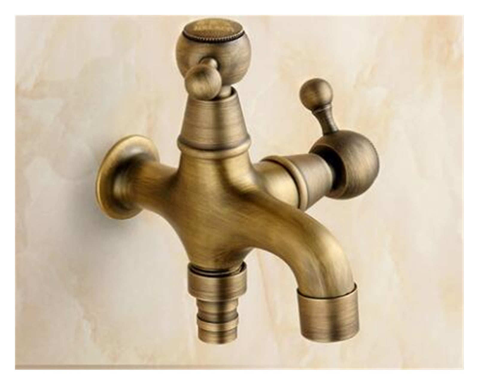 Brass Tap Faucet Garden Bibcocks Antique Brass Dragon Carved Washing ...