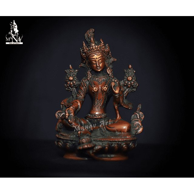 Brass Tara statue, 15 CM Tara Statue, Tara devi Statue, Meditation ...
