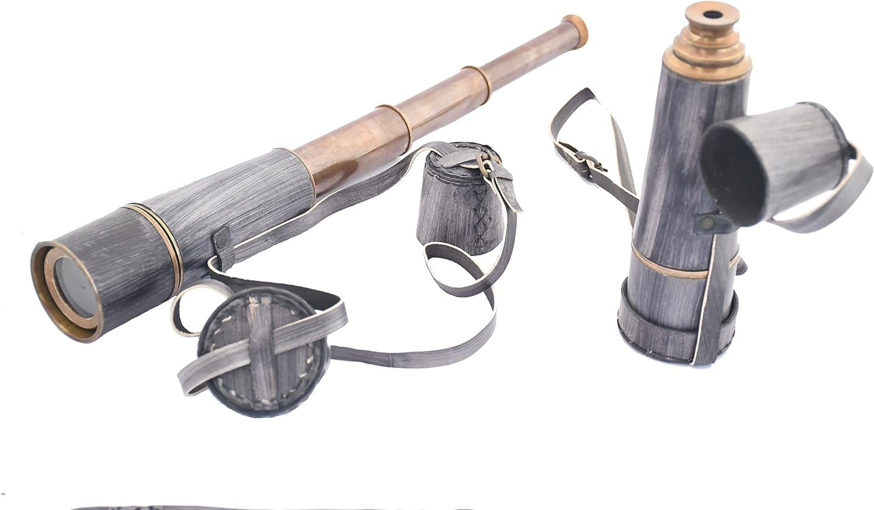 Brass Telescope, Spyglass Collapsible Monocular Decorative Telescope ...