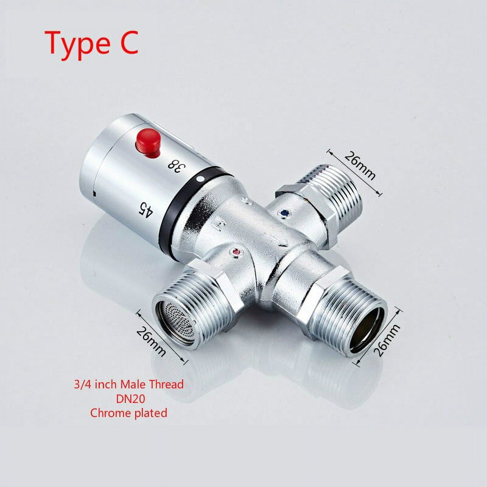 Brass Thermostatic Mixing Valve Bathroom Faucet Temperature Mixer ...