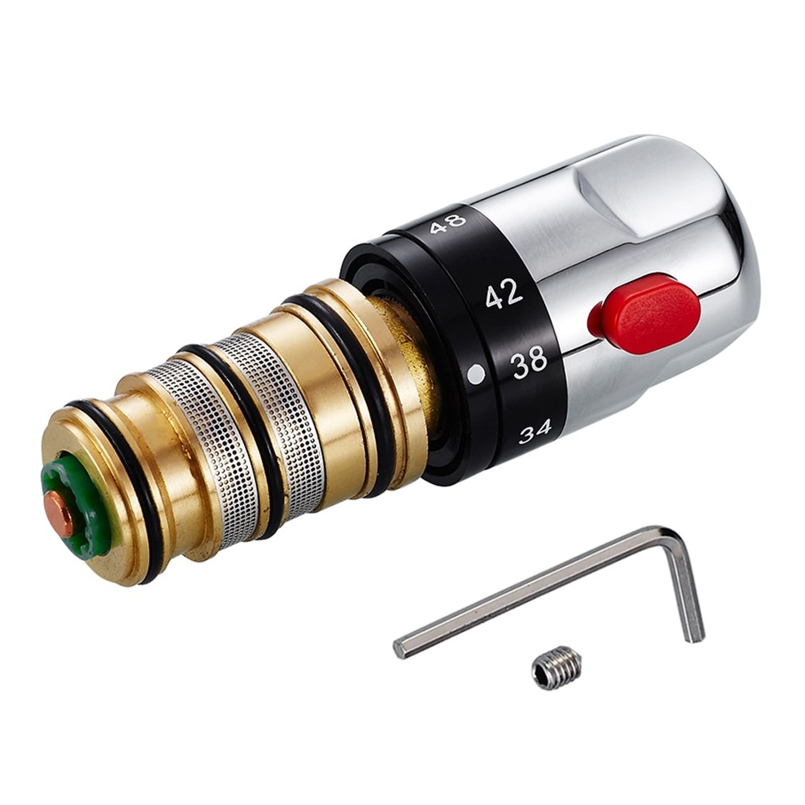 Brass Thermostatic Mixing Valve Temperature Control Ceramic Valve For ...