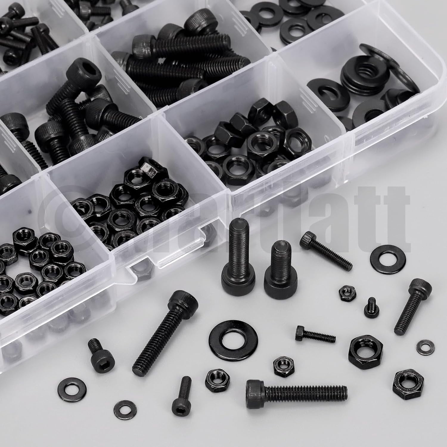 Brass Threaded Inserts with Hex Socket Head Cap Screws Nuts Kit, Brass ...