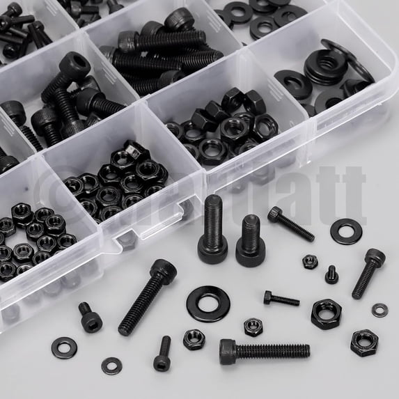 Brass Threaded Inserts with Hex Socket Head Cap Screws Nuts Kit, Brass ...