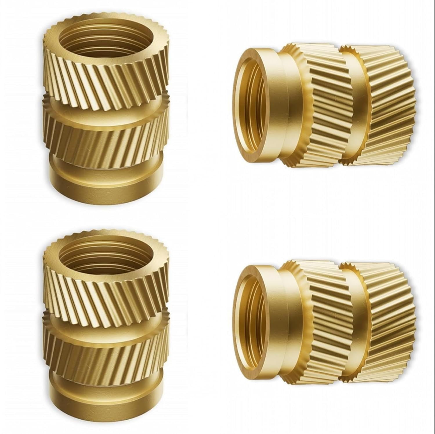 Brass Threaded Inserts, UNC Knurled Nuts, Heat Set Insert for 3D ...