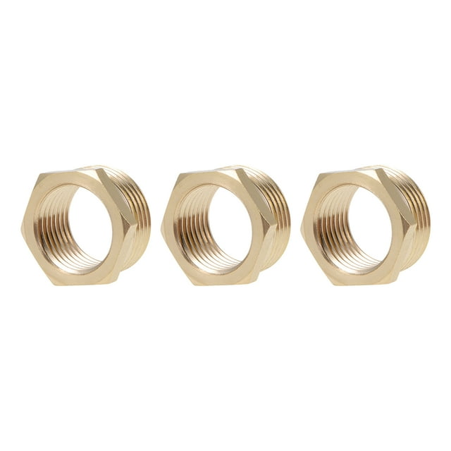 Brass Threaded Pipe Fitting G3/4 Male x G1/2 Female Hex Bushing Adapter ...