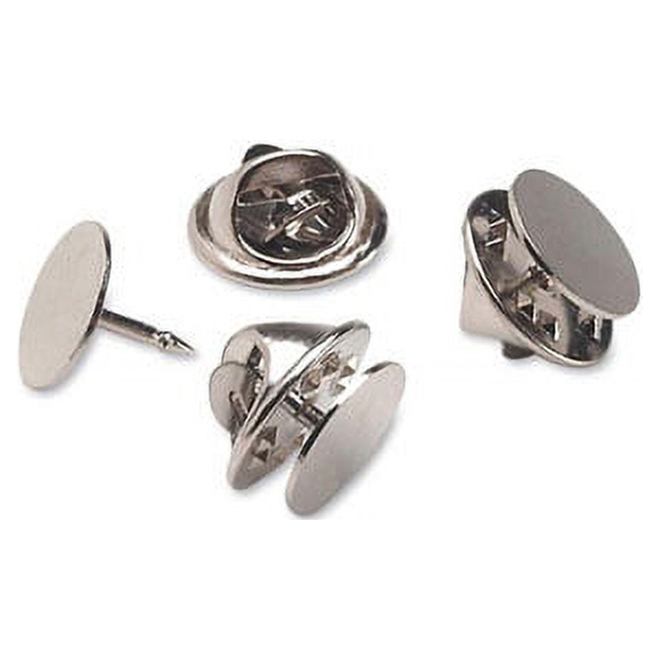 Brass Tie Tack Wclutch Nickel Plt 12Pk - Walmart.com