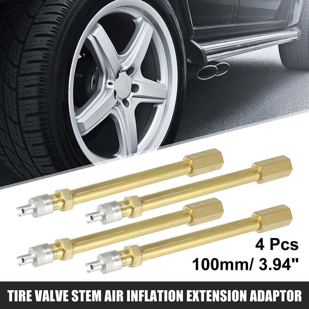 Brass Tone Tire Valve Stem Extension Inflation Pole, Perfect Tool For ...