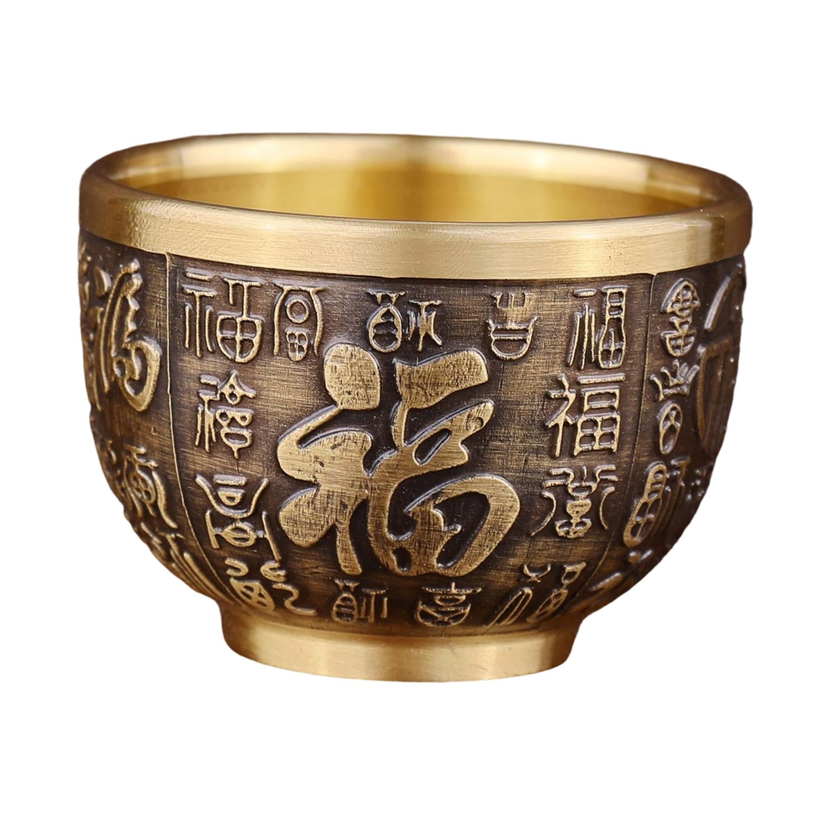 Brass Treasure Basin Copper Decorative Statue Unique Creative Feng Shui ...