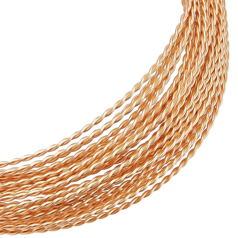 Brass Twist Rope Wire Golden 20 Gauge 0.8mm about 14.76 Feet(4.5m) Per ...