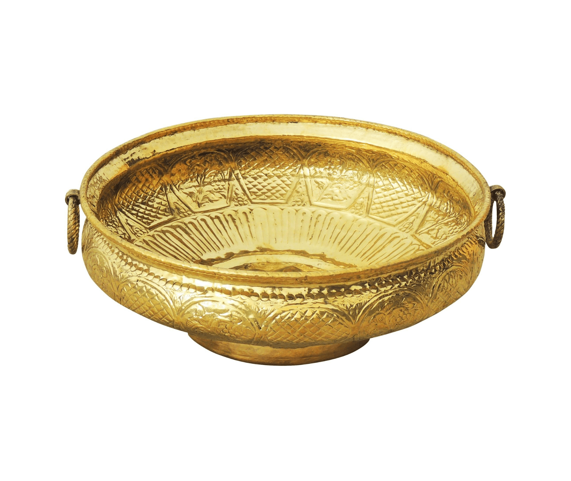 Brass Urli Decorative Flower Bowl, Handwork Pot for Home/Office, Gift 8 ...
