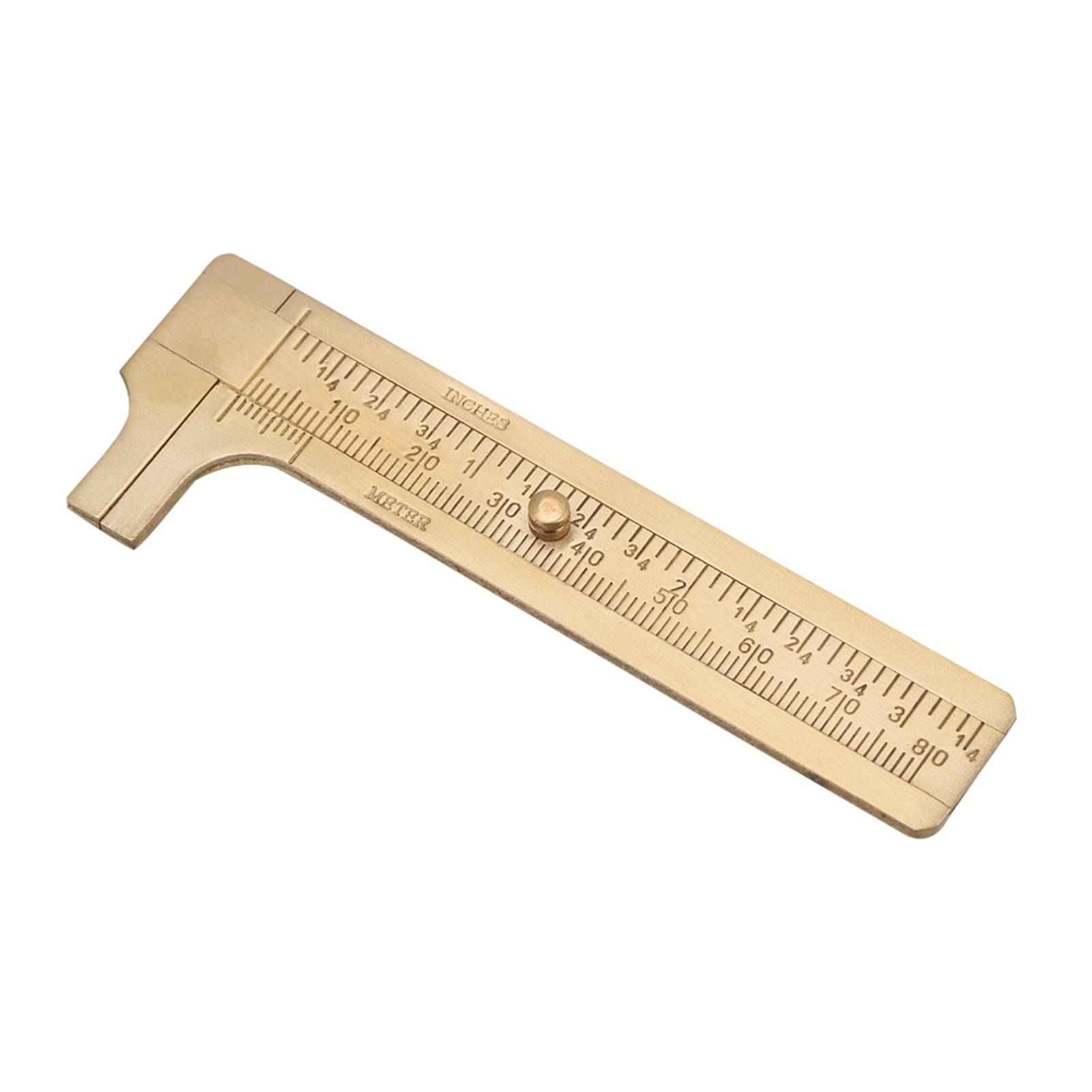 Brass Vernier Caliper Measuring Tool Double Scale mm/inch Sliding Gauge ...