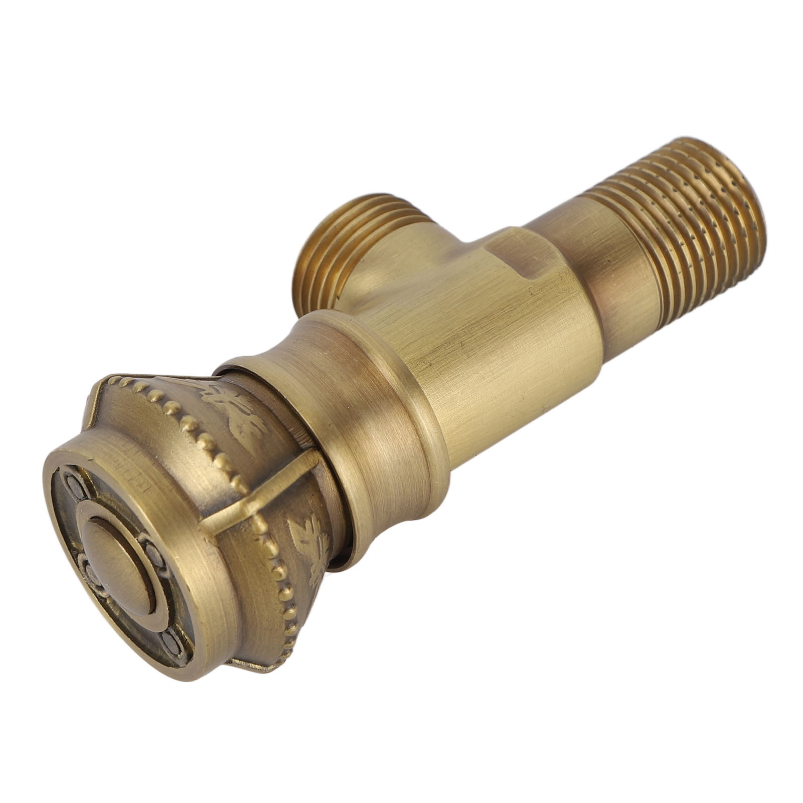 Brass Vintage Angle Stop Valve with Decor Cover for Kitchen Sink ...