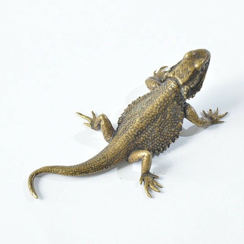 Brass Vintage Lizard Statue Animal Statue Toy House Decoration ...