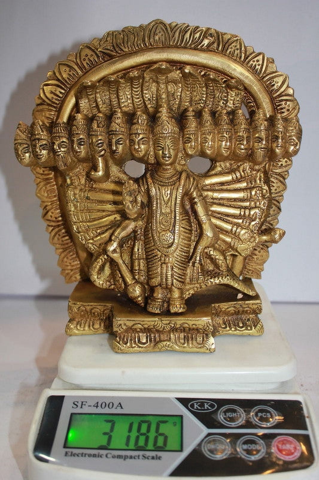 Brass Virat Roop of Lord Vishnu Statue 3186g, Large Vishnu Krishna Idol ...