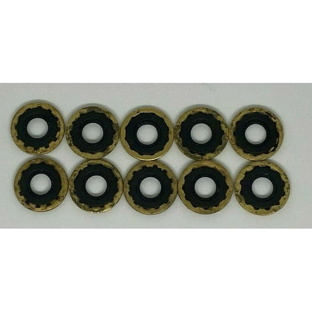 Brass/Viton Oxygen Regulator Washer Pack of 10 - Walmart.com