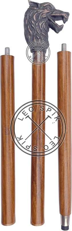 Brass Walking Cane Wooden Walking Stick for Men and Women, Fancy ...