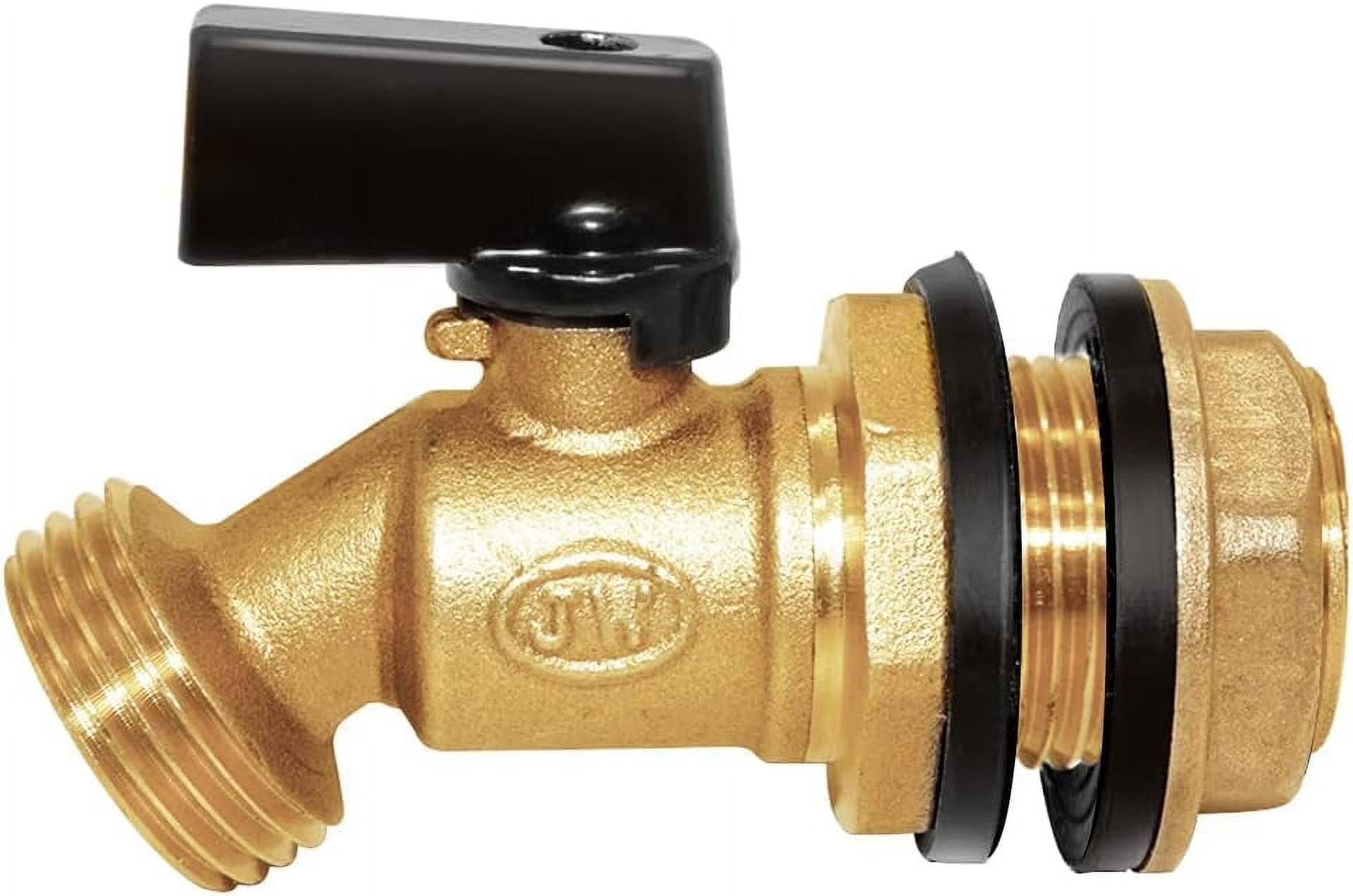 Brass Water Container/Rain Barrel Spigot 3/4" Threaded Quarter Turn ...