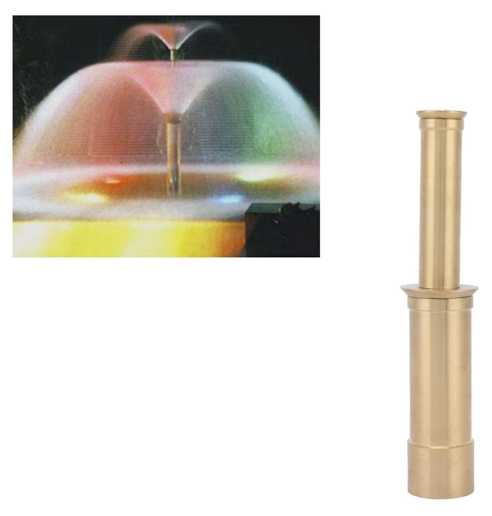 Brass Water Fountain Nozzle Head, Double-Layer Trumpet Type Pool Spray ...