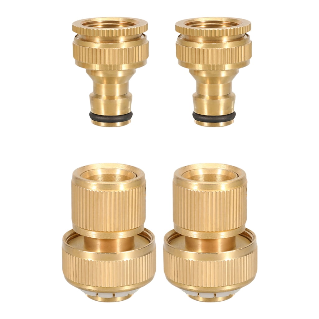Brass Water Hose Quick Disconnect Adapters Fitting Leak Design Suitable ...