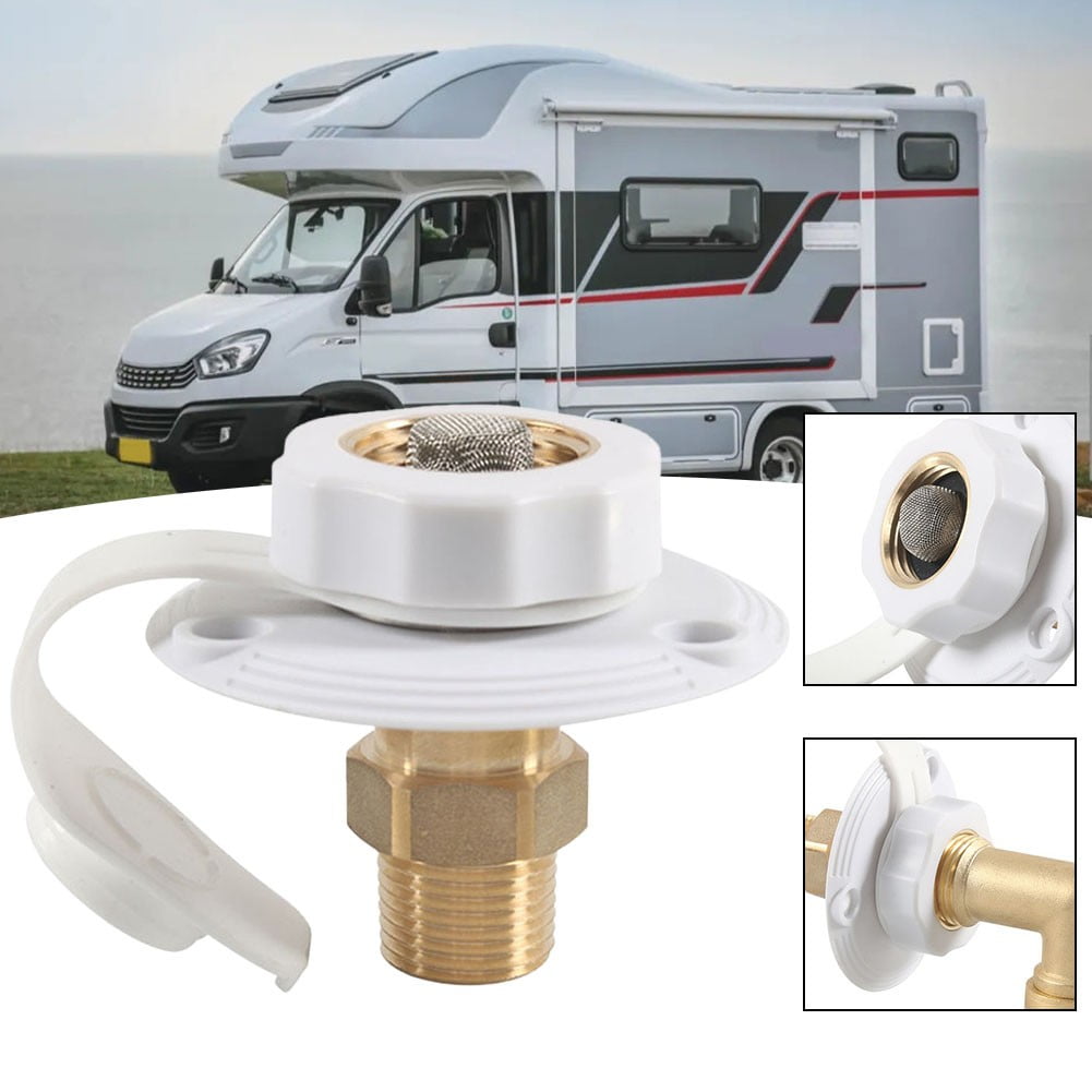 Brass Water Inlet Unidirectional Water Valve Water Inlet With Connector ...