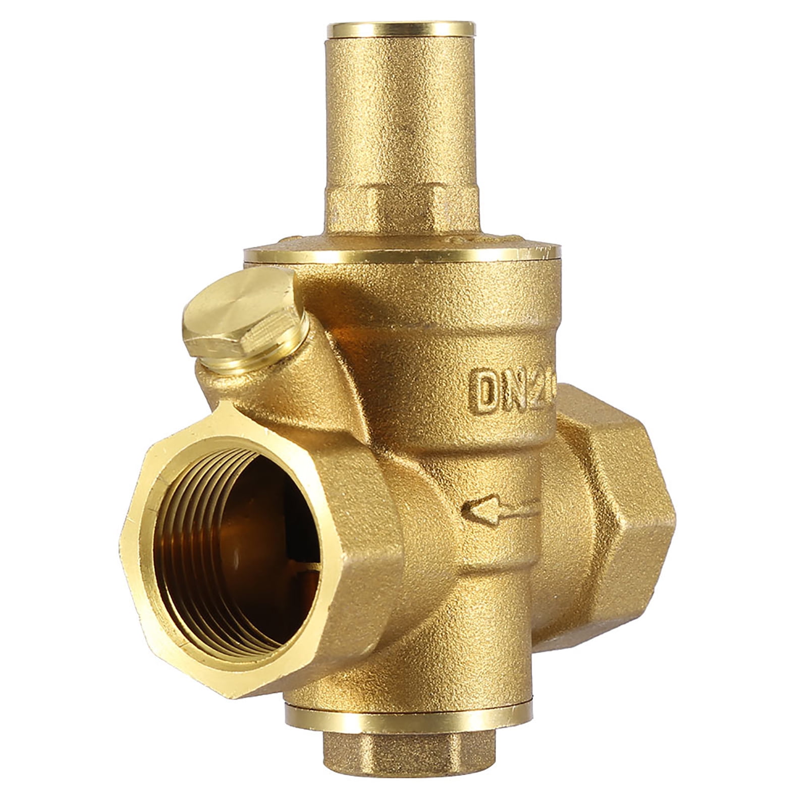 Brass Water Pressure Reducing Regulator Valve DN20 3/4 Adjustable 1 ...