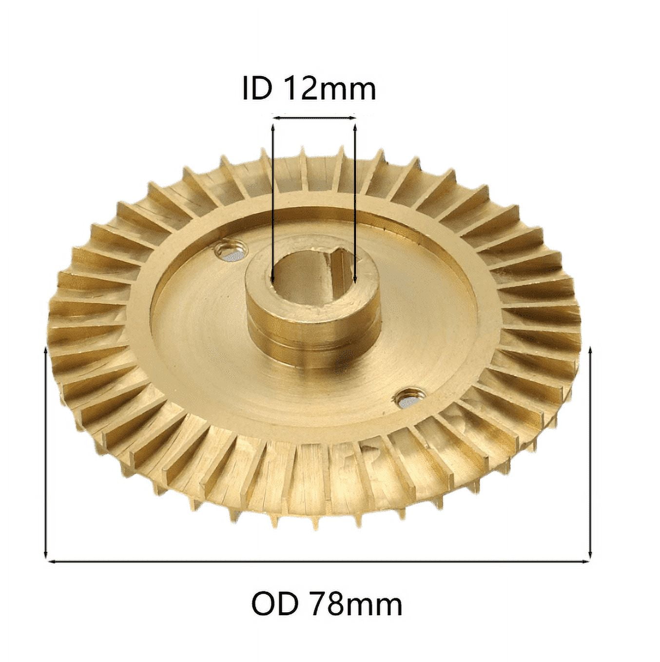 Brass Water Pump Impeller Self-Priming Double-Sided Copper Impeller for ...
