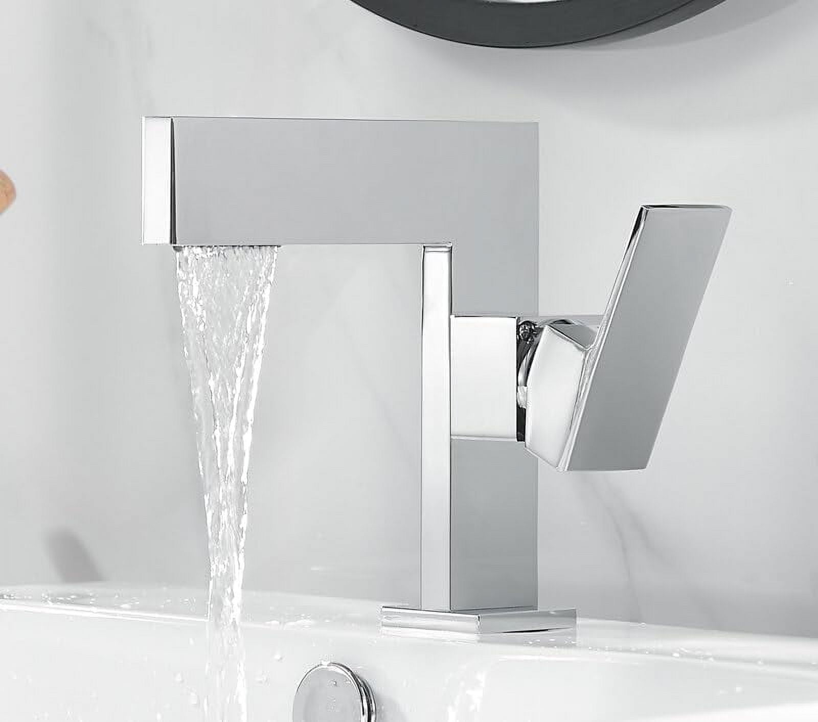 Brass Waterfall Faucets Creative Faucet Bathroom Basin Taps Hot and ...