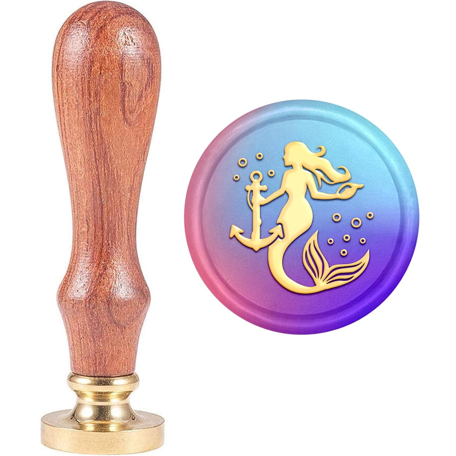 Brass Wax Seal Stamp with Handle for DIY Scrapbooking Eagle Pattern ...