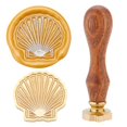 Brass Wax Seal Stamp with Wood Handle for Post Decoration DIY Card ...