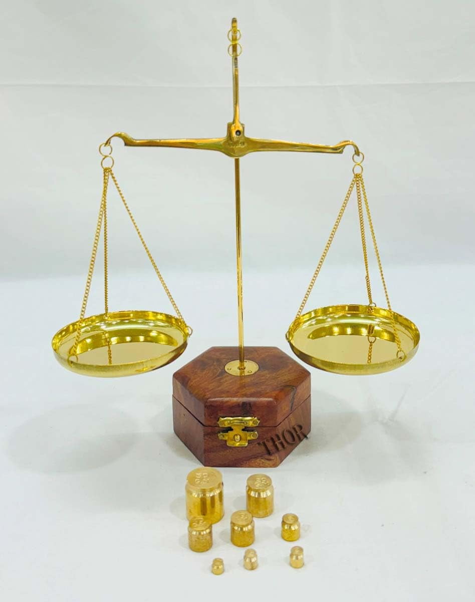 Brass Weight Scale Miniature Brass Tarazu/Vintage Weight Machine ...