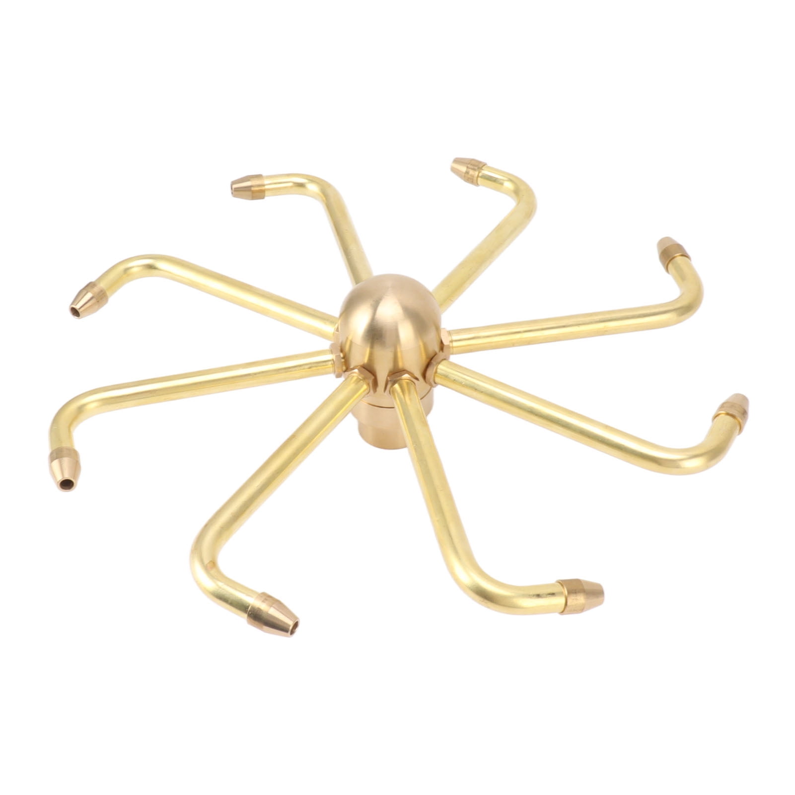 Brass Windmill Rotating Fountain Nozzle Set - 8 Holes Water Spray Head ...