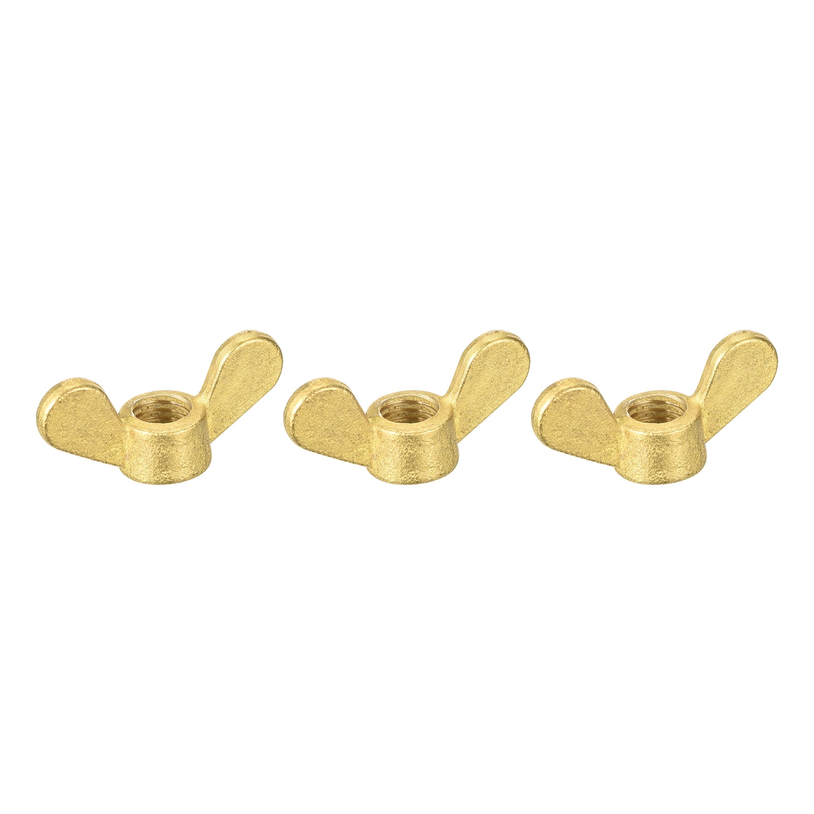 Brass Wing Nuts, M12 Butterfly Nut Hand Twist Tighten Fasteners 3Pack ...