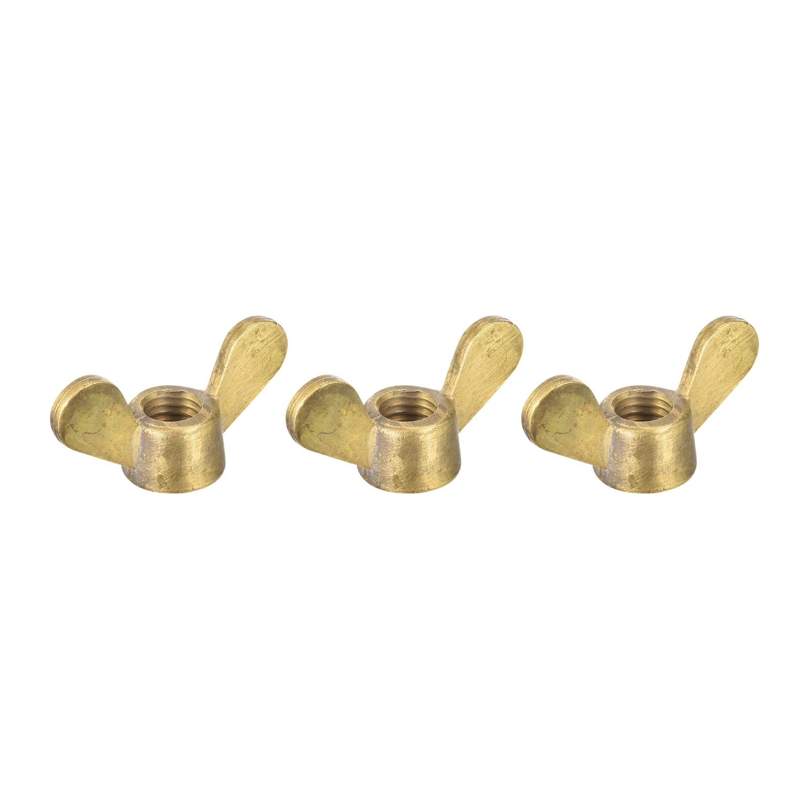 Brass Wing Nuts, M14 Butterfly Nut Hand Twist Tighten Fasteners 3Pack ...