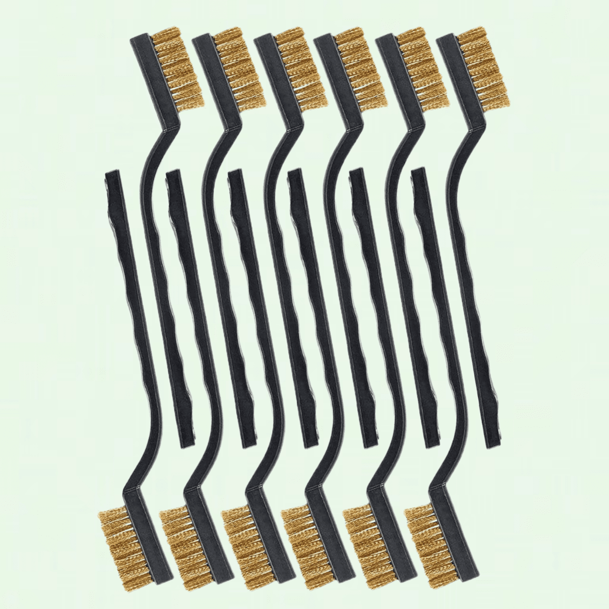 Brass Wire Brush Rust Remover, Set of 12 Brass Brushes for Cleaning ...