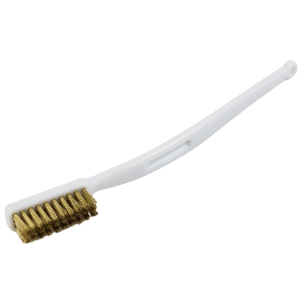 Brass Wire Brush with Plastic Handle for Metal Rust Cleaning and ...