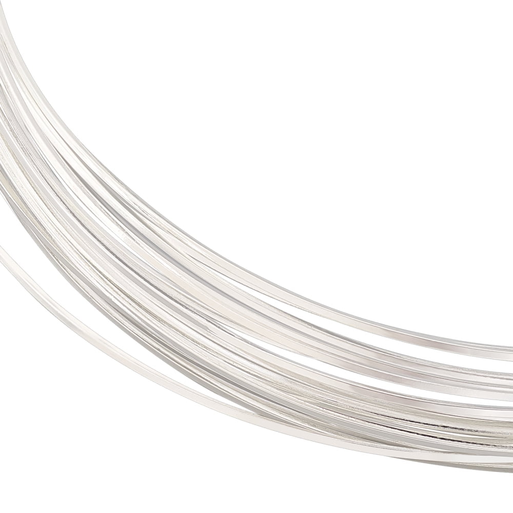 Brass Wire Square Silver 0.6x0.6mm about 16.40 Feet(5m) - Walmart.com