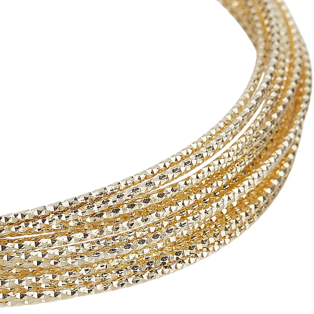 Brass Wire Textured Round Real 14K Gold Plated 1.2mm for DIY - Walmart.com