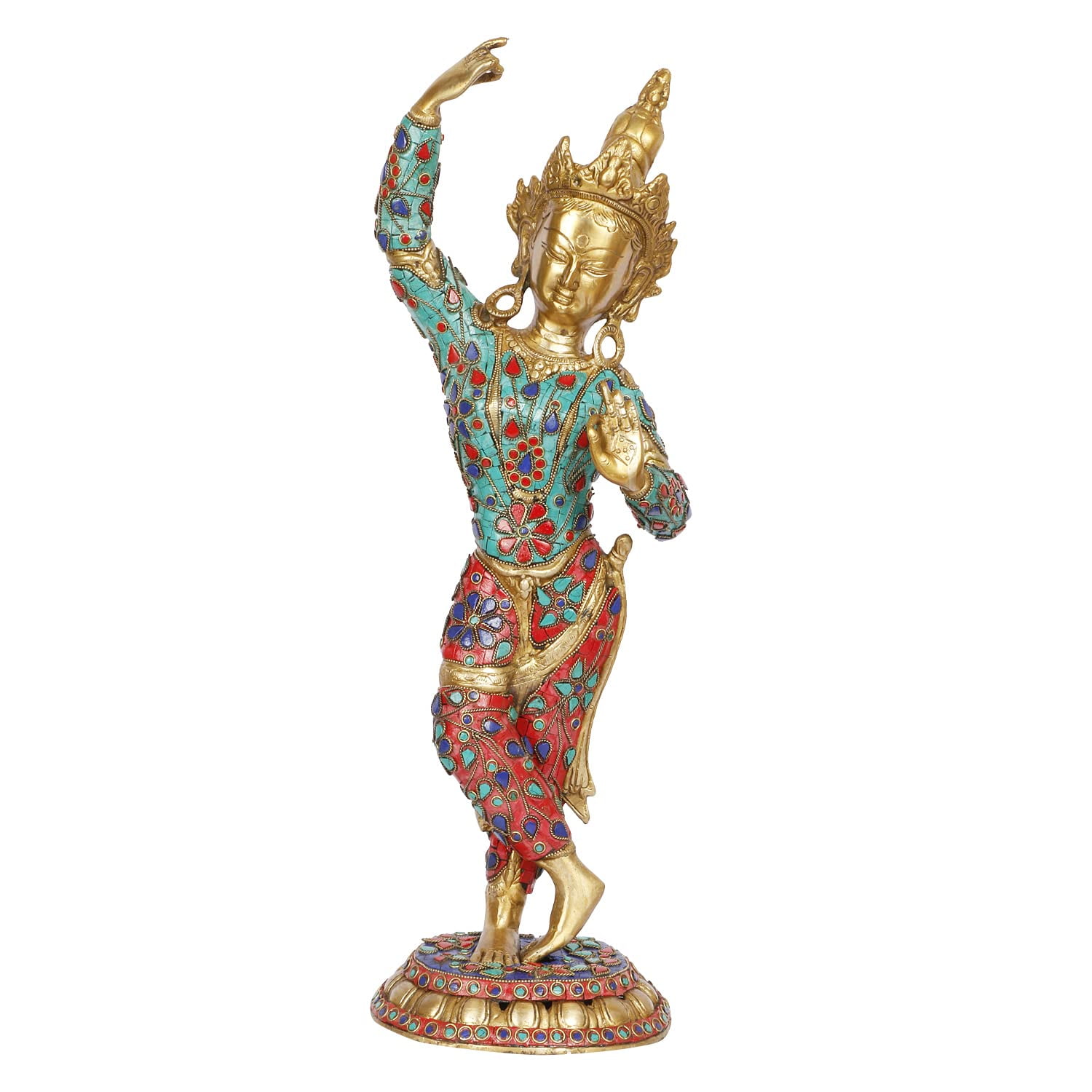 Brass World 20 Inches Large Goddess Tara Brass Standing Statue Tara ...
