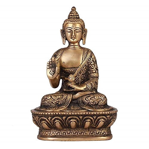 Brass World Brass Buddha Idol Hand Crafted Lifestory Buddha Statue ...
