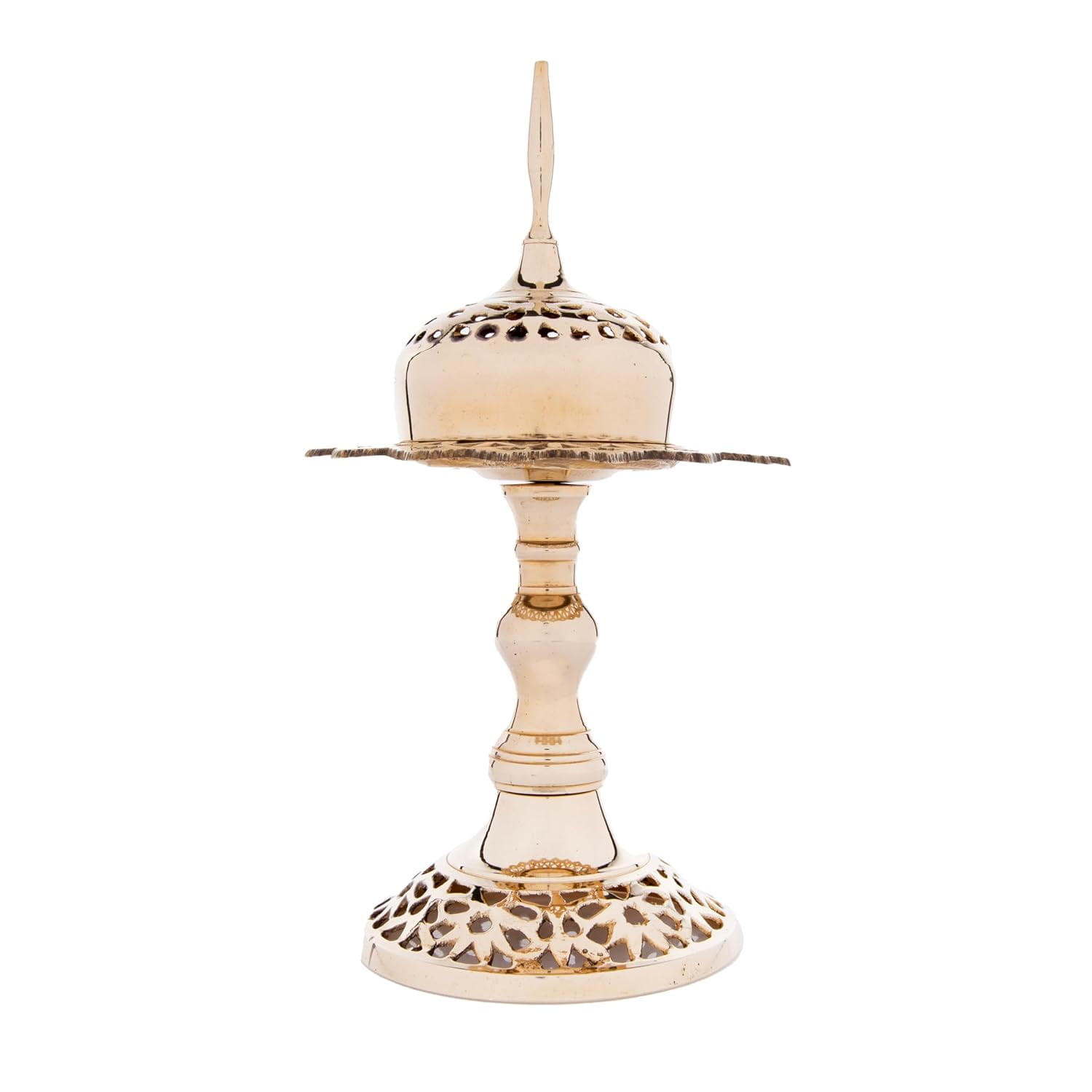 Brass World Brass Incense Burner, Dhuna Home Purifying Lobandan Stand ...