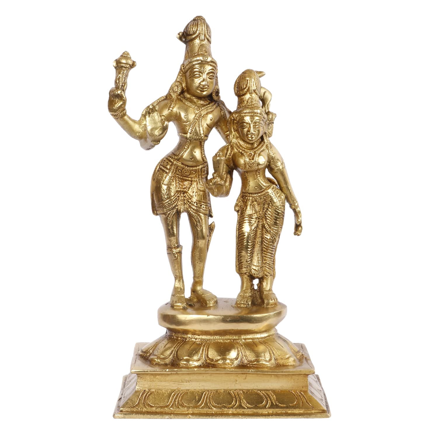 Brass World Brass Lord Bhagwan Vishnu Narayan Lakshmi Statue Idol Murti ...