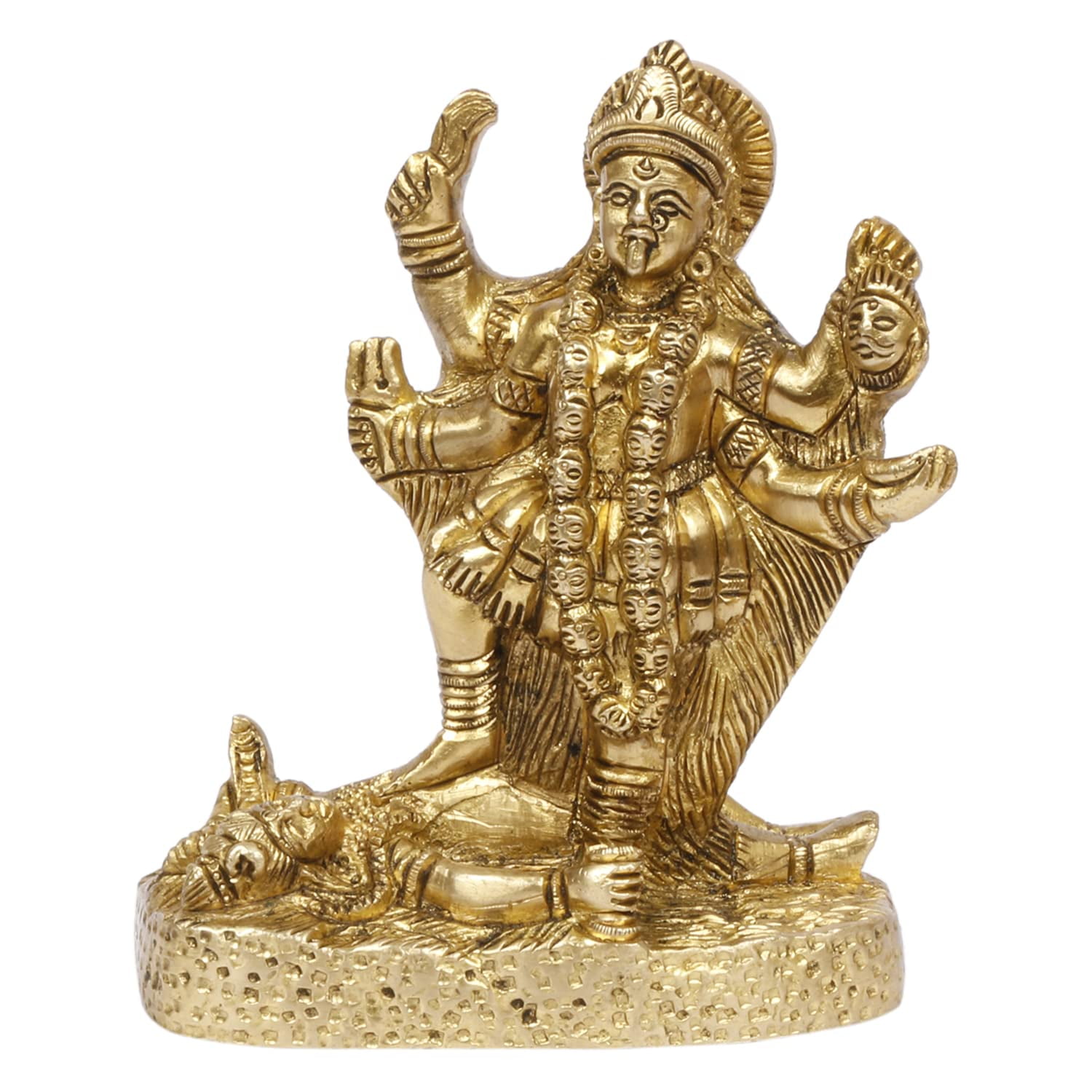 Brass World Brass Maa Kali Statue | Adi Shakti Ma Goddess Murti Idol ...