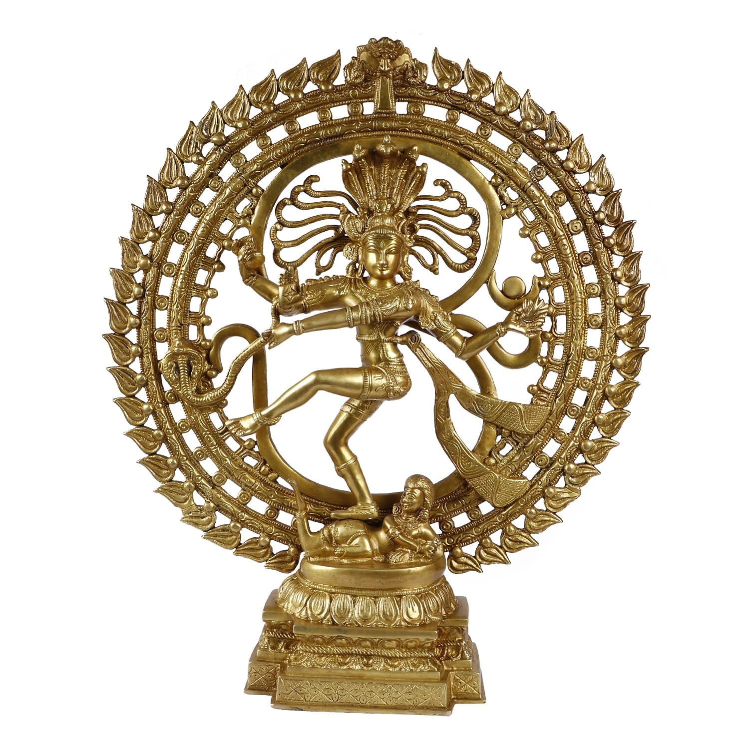Brass World Brass Natraja Big Statue Idol of Lord Shiva Ji Dancing Om ...