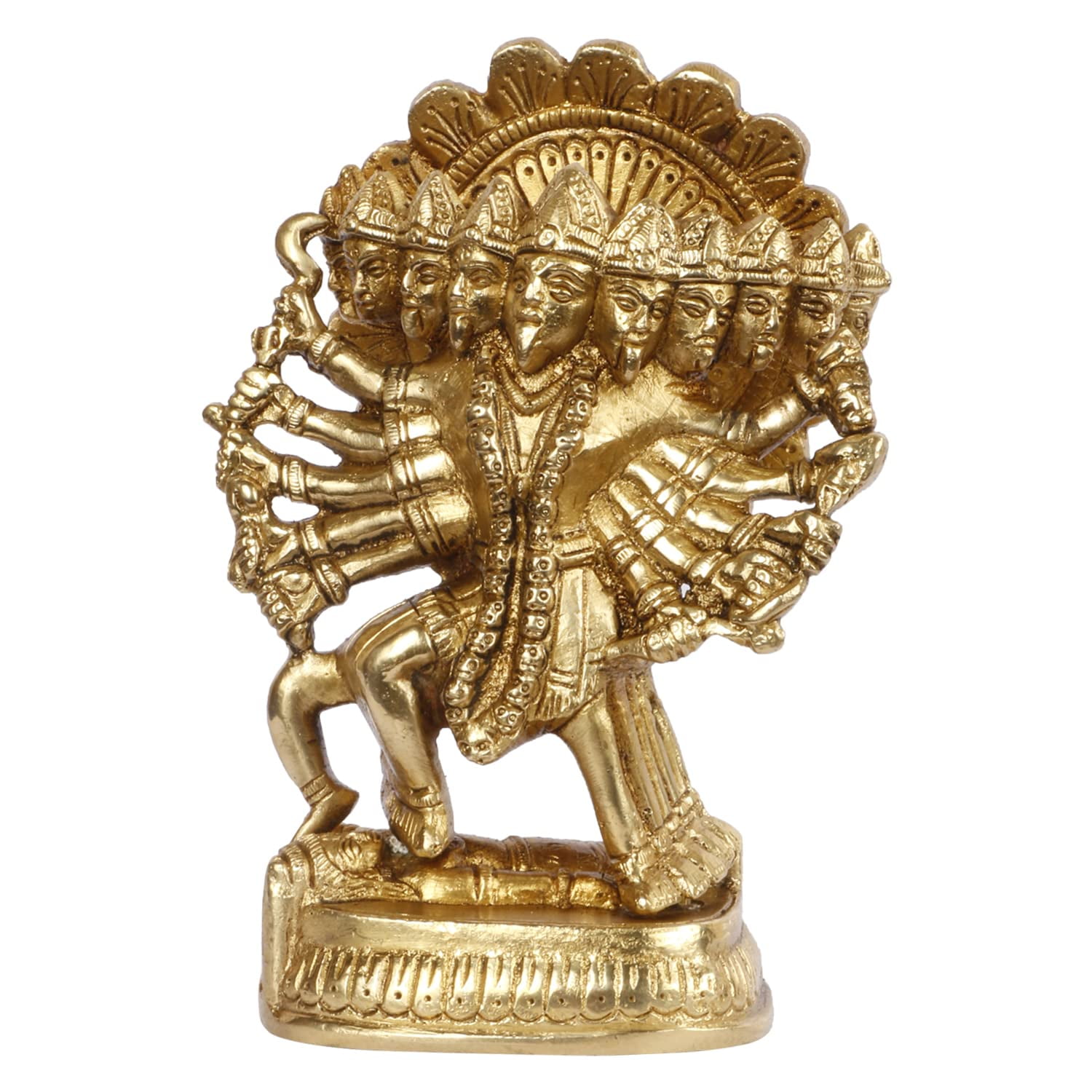 Brass World Brass Ten-Faced Goddess Mahakali Murti Ma Kali Adi Shakti ...