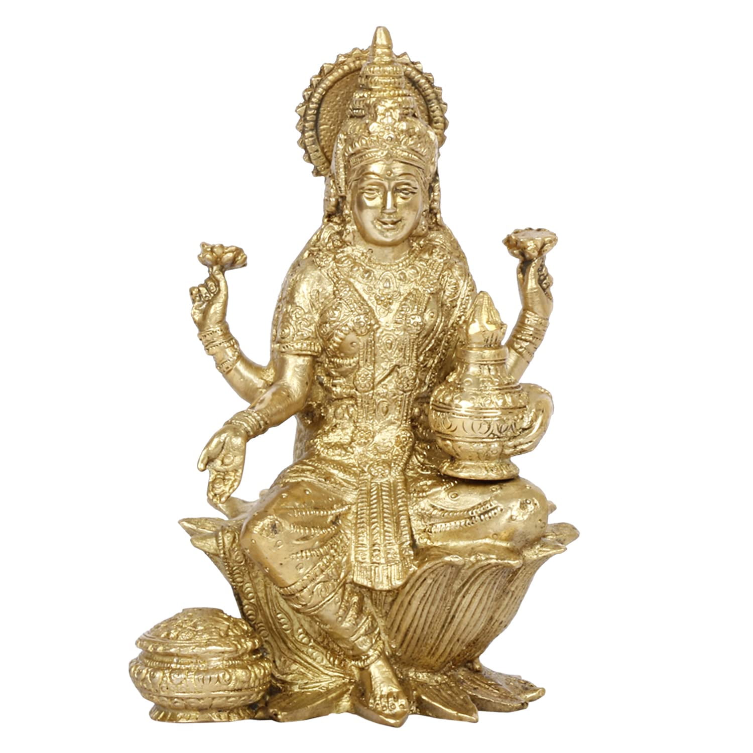 Brass World Laxmi Murti Brass Lakshmi Idol Laxmi Goddess Lakshmi ...