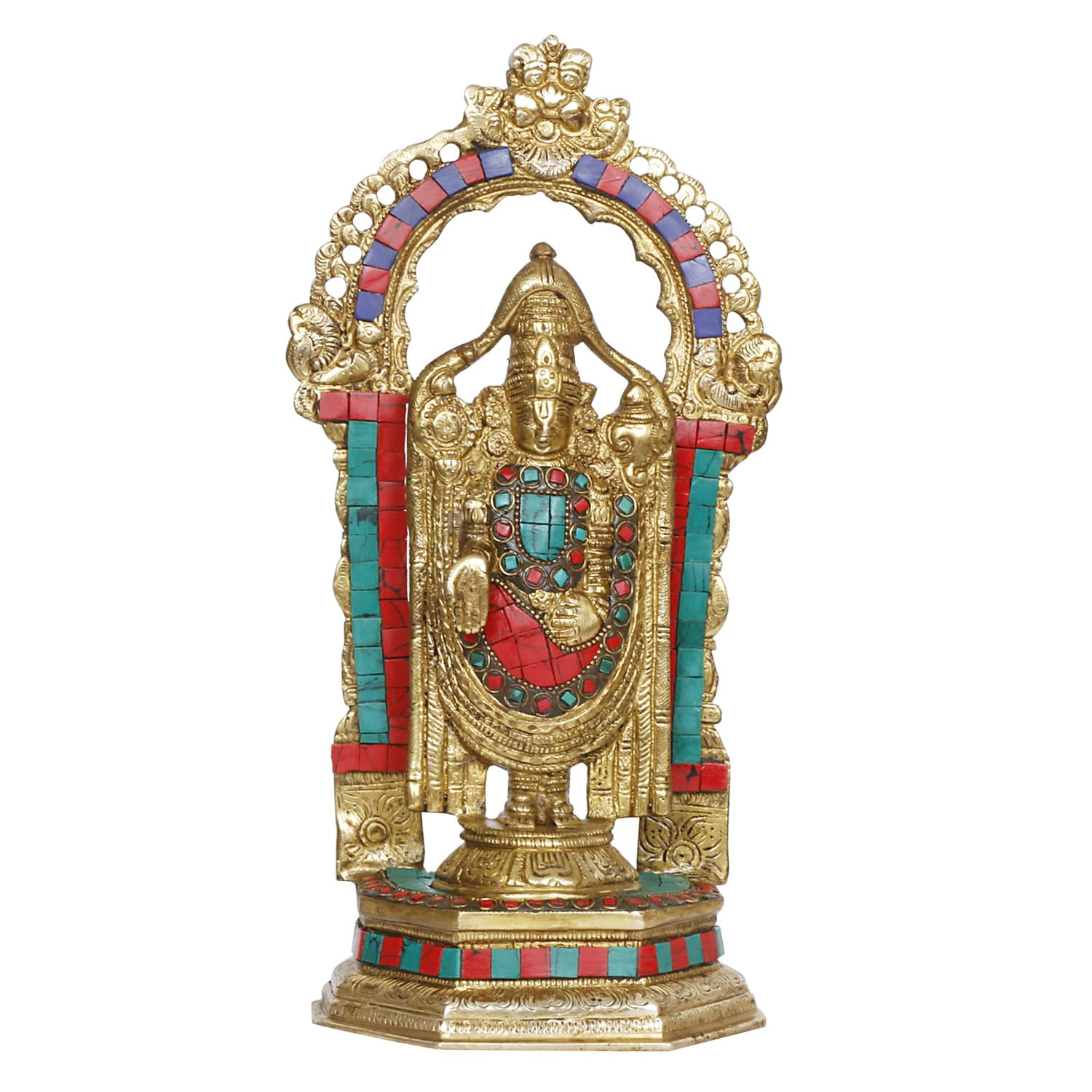Brass World Lord Tirupati Balaji | Sri Venkateswara Brass Statue with ...