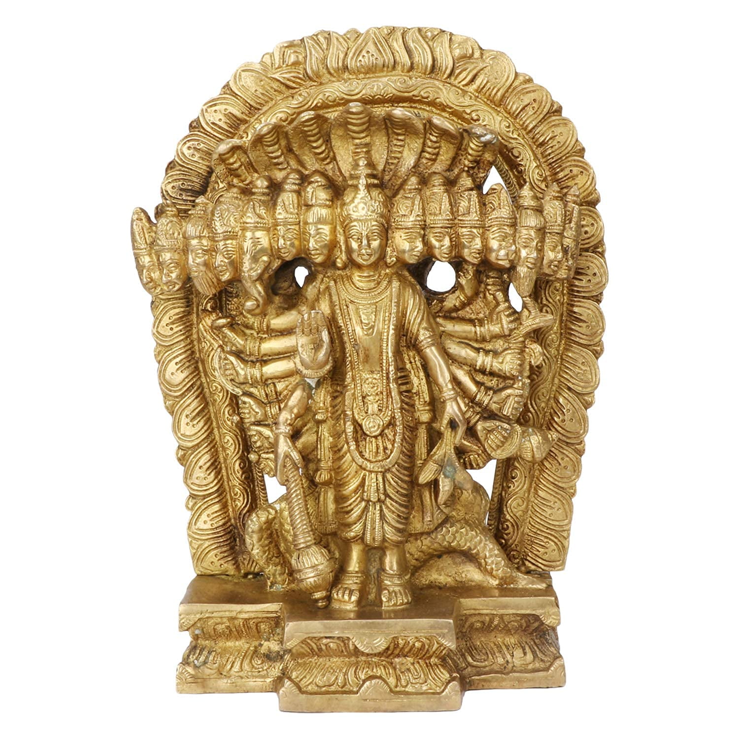 Brass World Virat Roop of Lord Vishnu in Brass Idol Large Vishnu ...