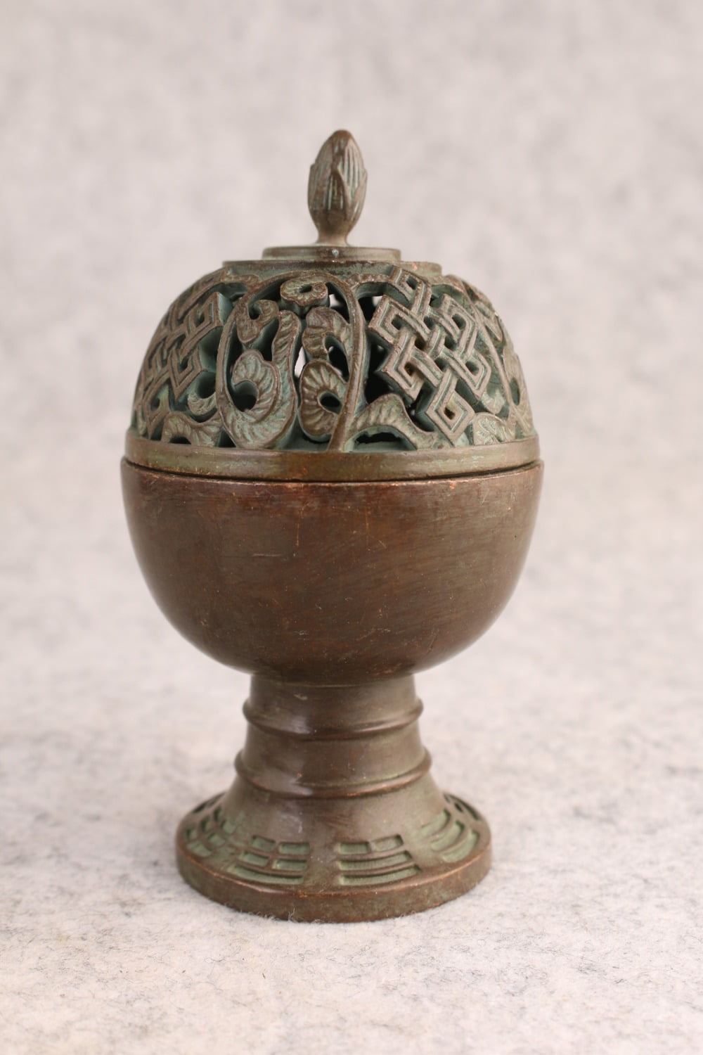 Brass censer Bronze Dragon Buddha incense burner gift China Blessing ...