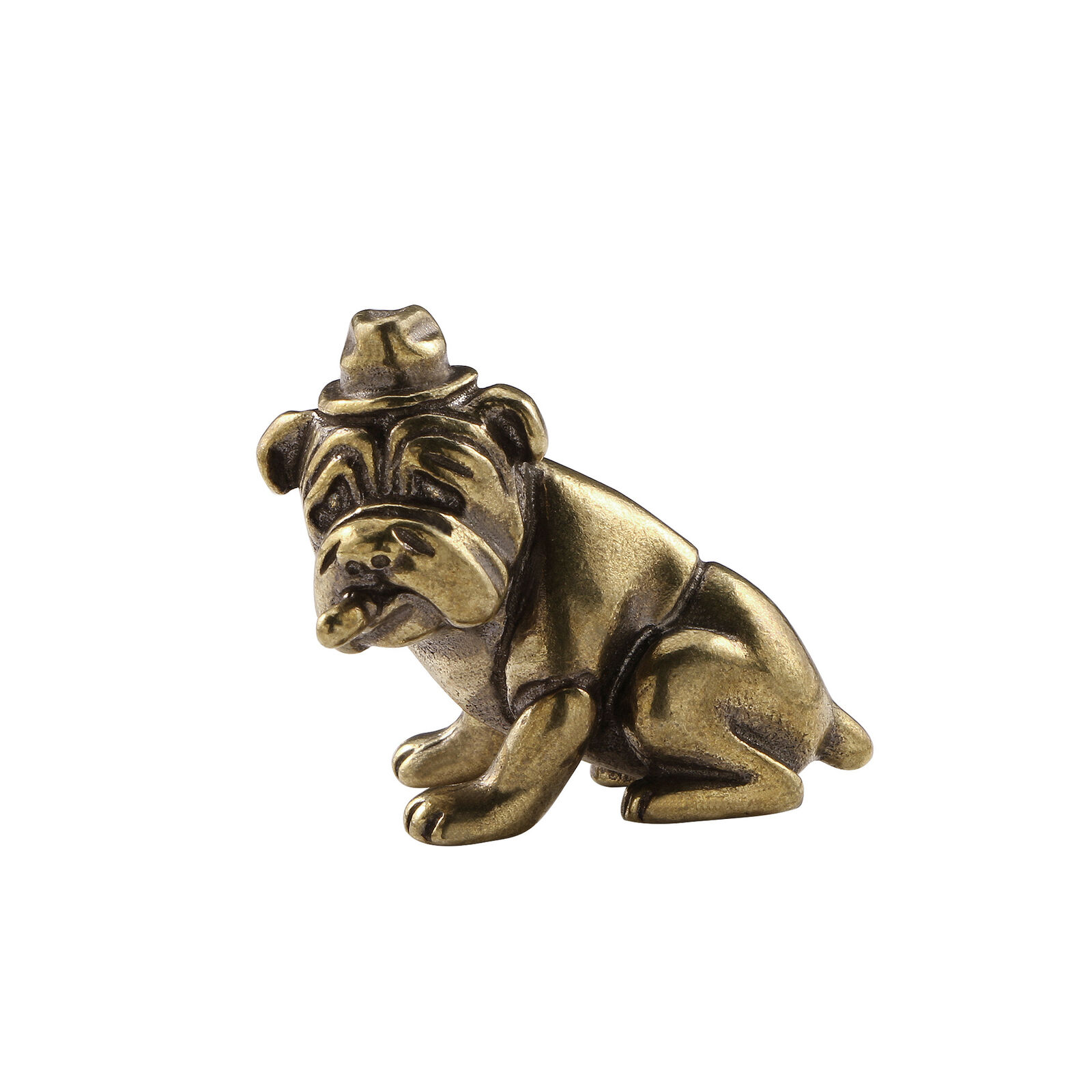 Brass dog Animal Statue Small Sculpture Home Decor Gifts Tabletop ...